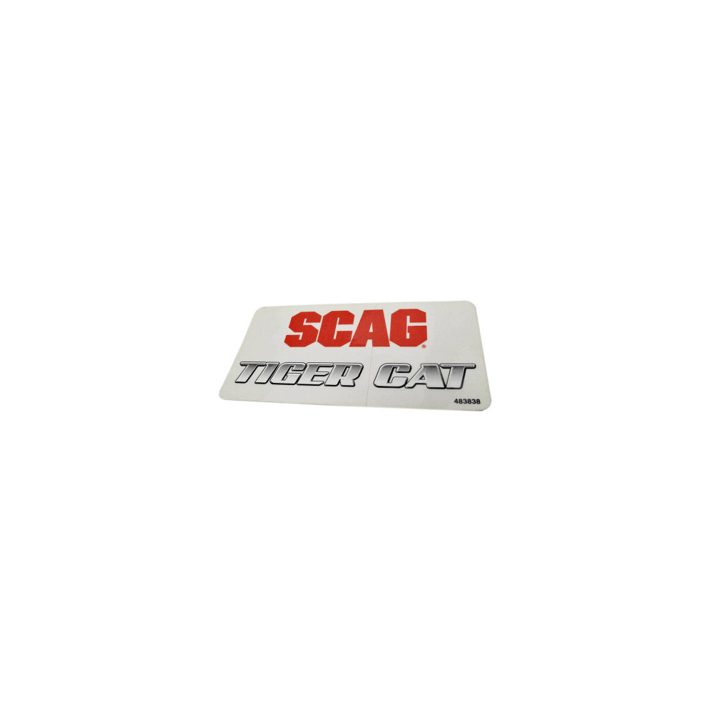 Scag 483838 - DECAL, TIGER CAT — 2M Equipment