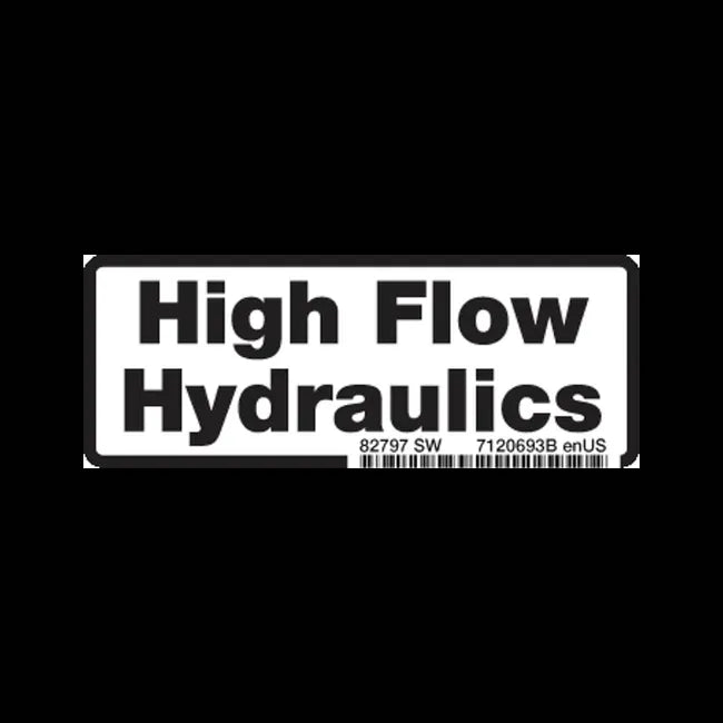 High Flow Hydraulics Decal, 7120693 — 2M Equipment